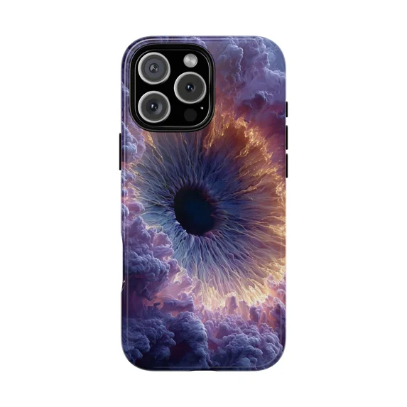 Fractal Eye Nebula Storm Glow Cosmic Case for iPhone 17 to 11 Pro Max ...