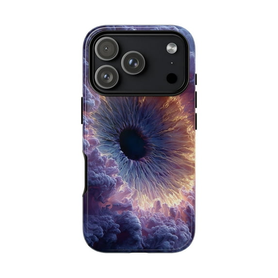 Fractal Eye Nebula Storm Glow Cosmic Vision Phone Case with iPhone 17 ...