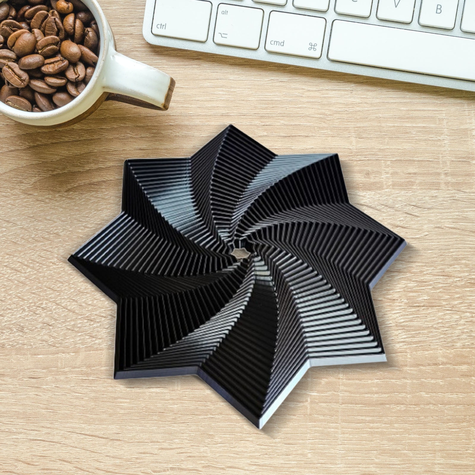 Fractal Fidget Hexagon, 3D Printed Hexagon Fidget Toy , Colorful Fidget ...