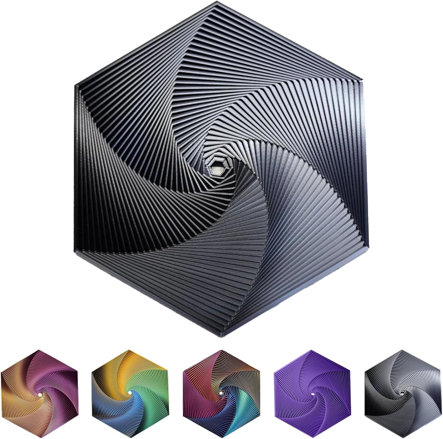 Fractal Fidget Hexagon-3D Printed Hexagon Fidget Toy, Infinity Cube ...