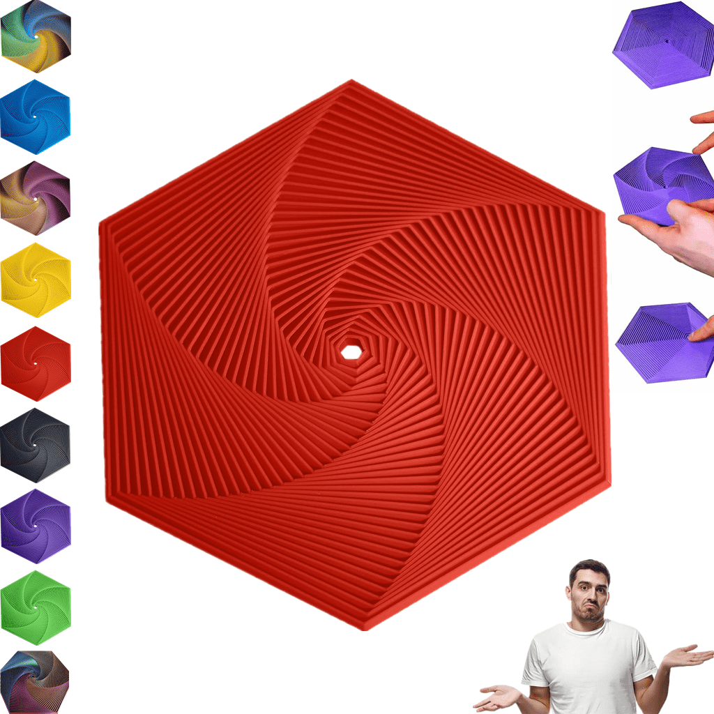 Fractal Fidget Hexagon, Clearance Under $5.00, 3D Printed Toys Fractal ...