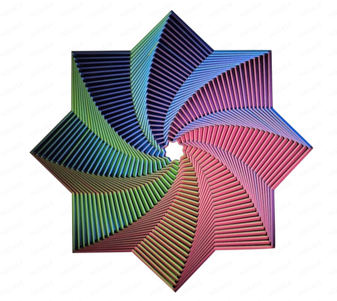 Fractal Fidget Hexagon Polygon, 2024 New Polygon Spiral Fidget Toy, 3D ...