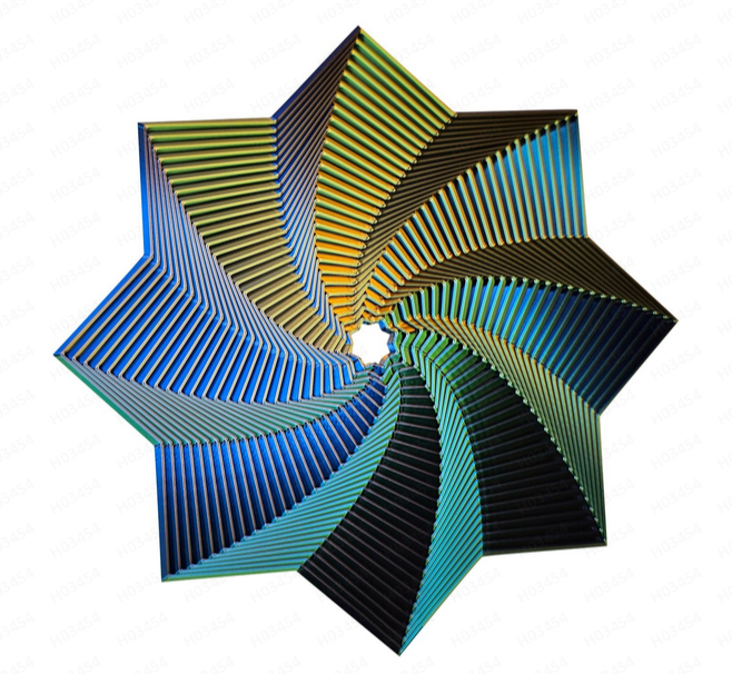 Fractal Fidget Hexagon Polygon, 2024 New Polygon Spiral Fidget Toy, 3D ...