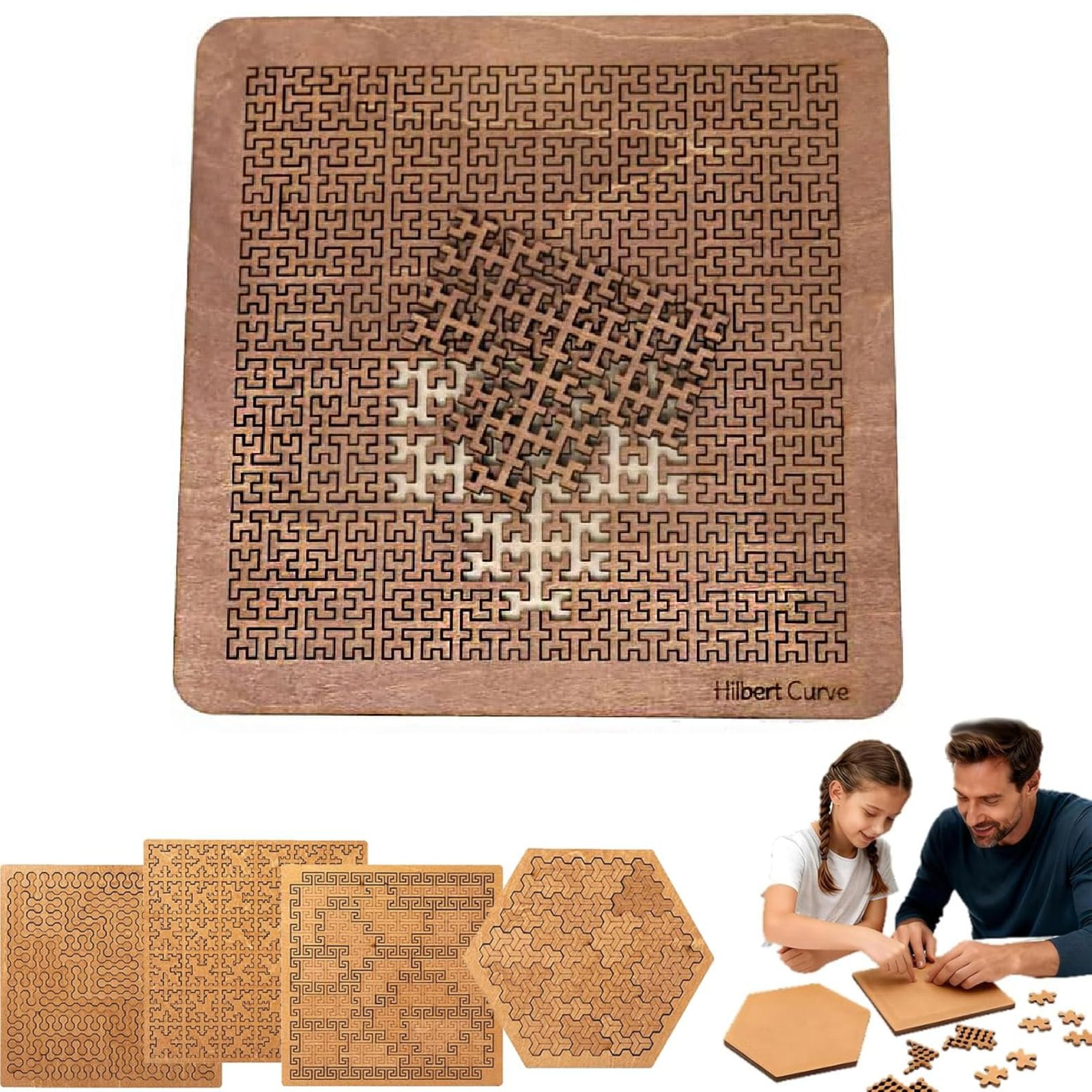 Fractal Tray Puzzles, Hard Difficult Portable Mind-Bending Irregular ...