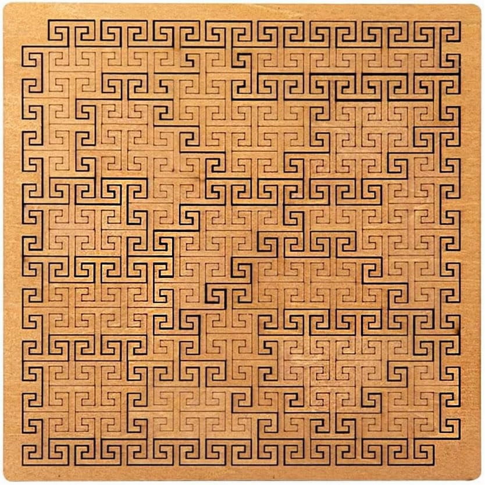Fractal Tray Puzzles, Hard Irregular Wooden Jigsaw Fractal Puzzle ...