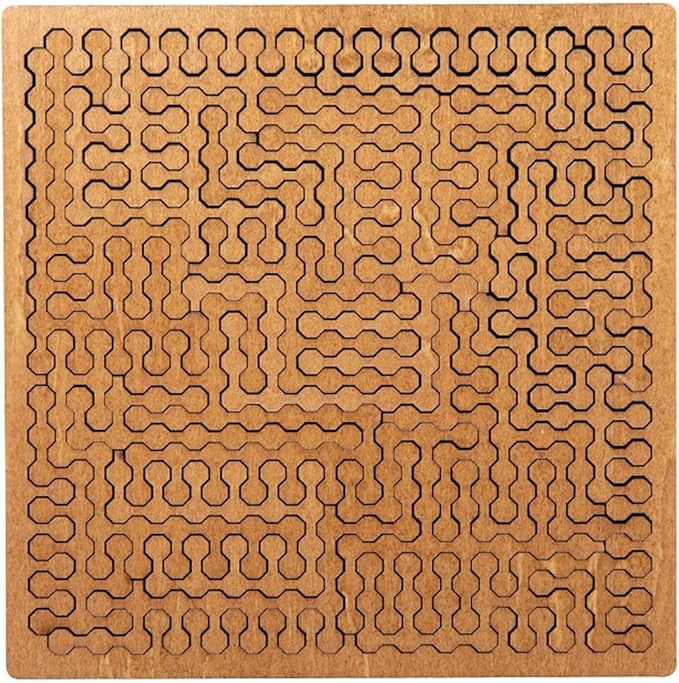 Fractal Tray Puzzles,Mind Bending Wooden Jigsaw Puzzle,Hard Irregular ...