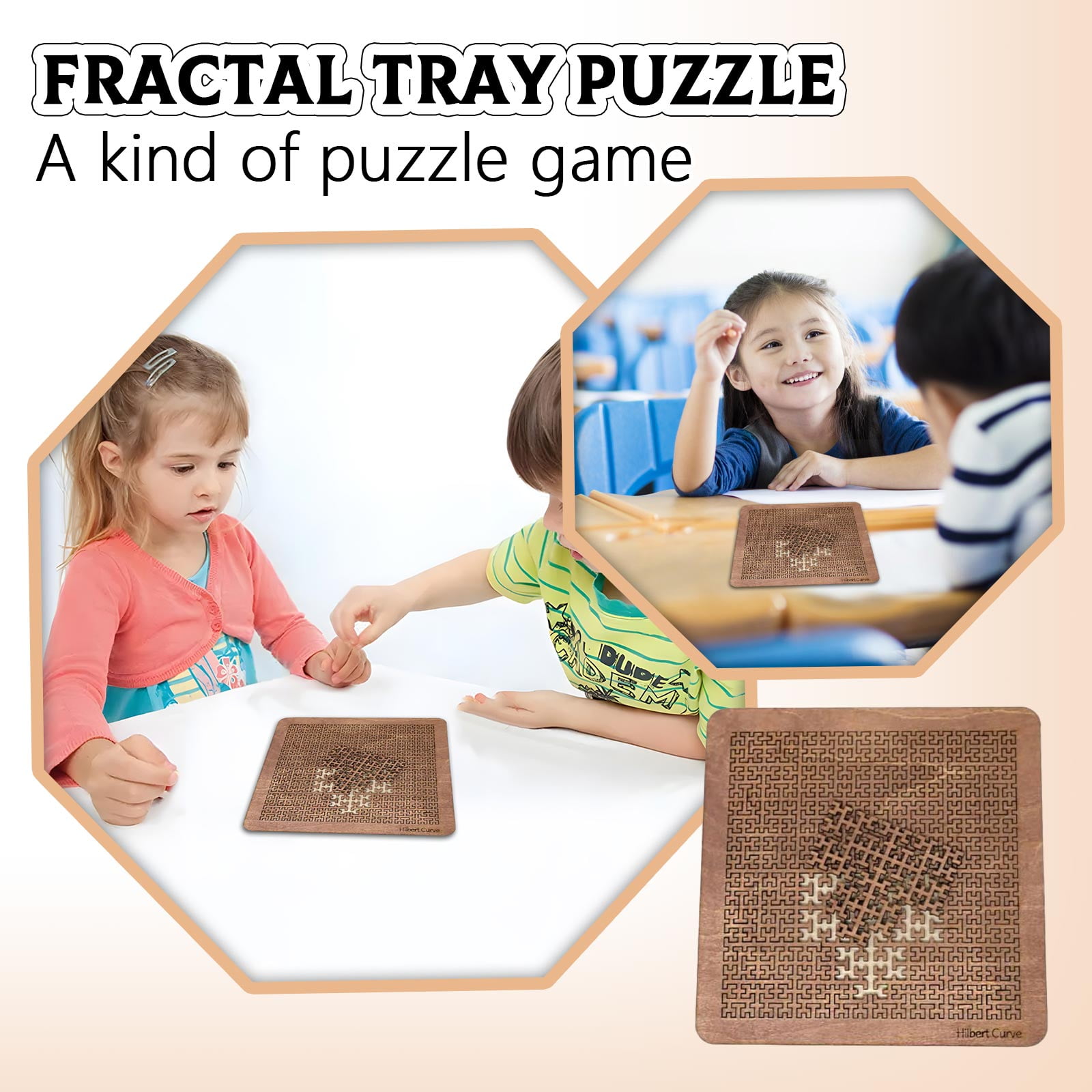 Fractal Tray Puzzles, Reverse Thinking Challenging No Image Puzzle ...