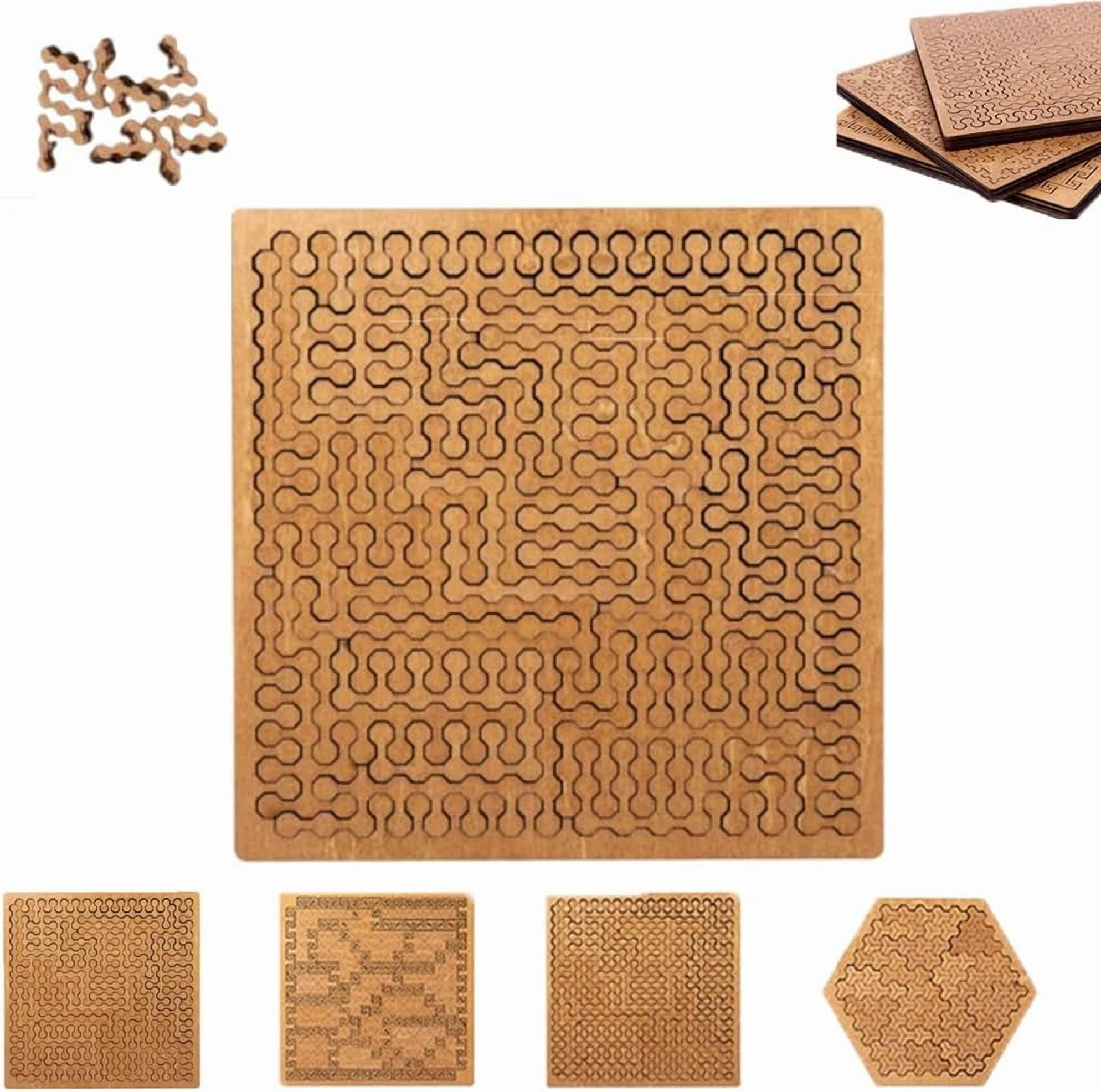 Fractal Tray Puzzles with Unique Irregular Wooden Pieces, Hard ...