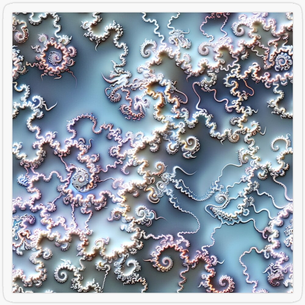 Fractals, The Echo Of Infinity Sticker Kir-2892 - Walmart.com