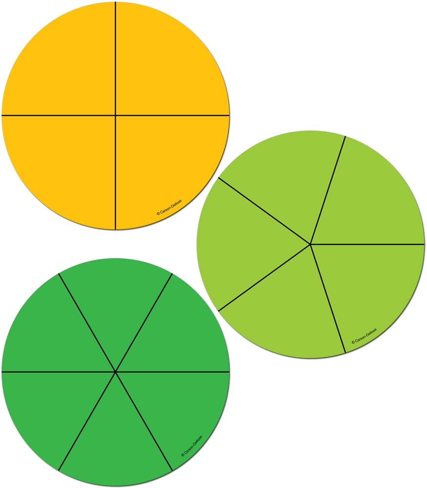 Fraction Circles Cut-Outs - Walmart.com