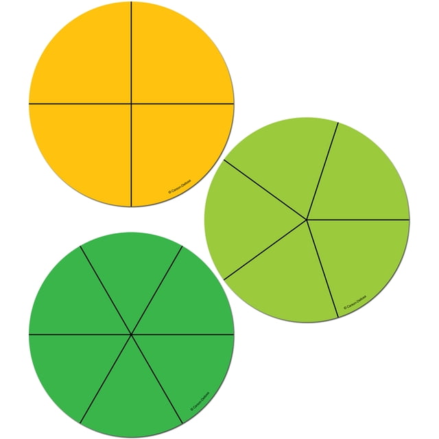 Fraction Circles Cut-Outs - Walmart.com