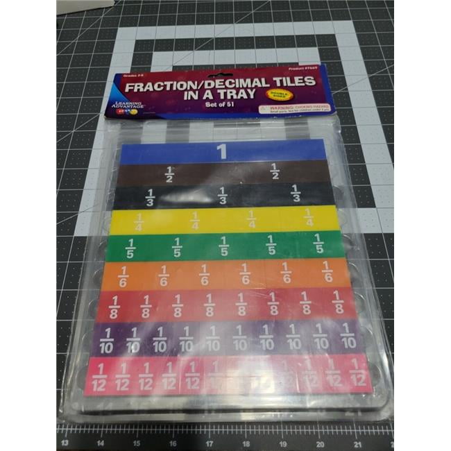 Fraction & Decimal Tiles in Bag - Set of 2 - Walmart.com