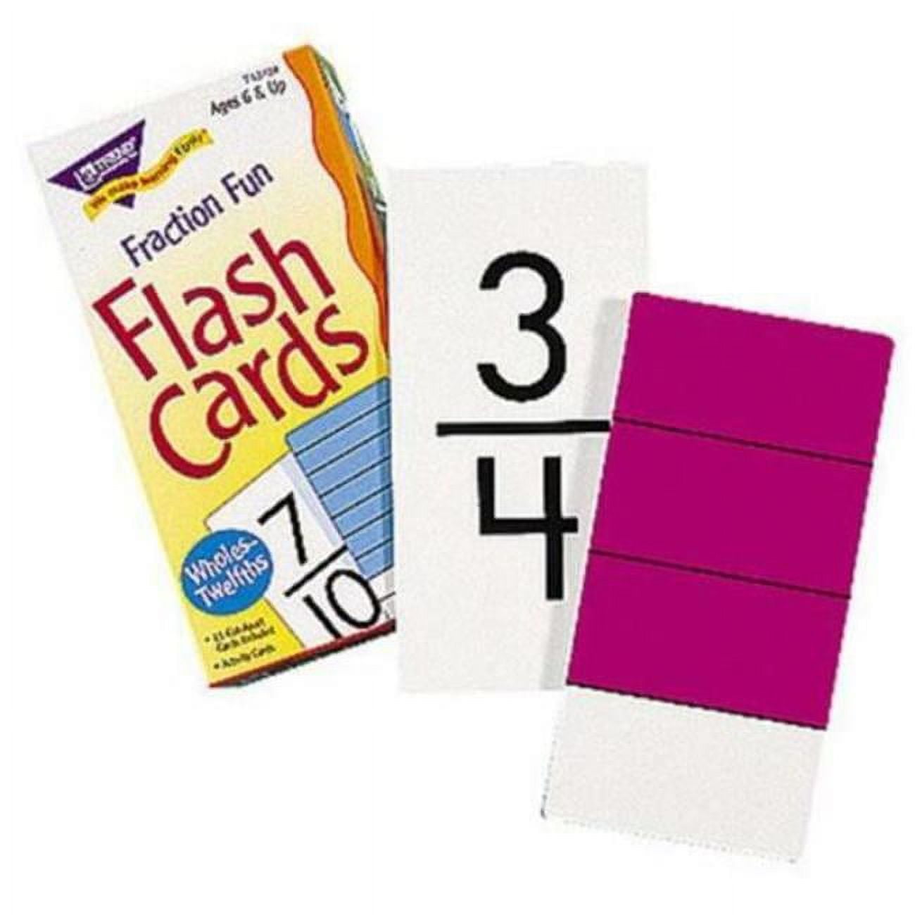Fraction Fun Flash Cards, Multi Color - 96 per Pack - Pack of 3 ...