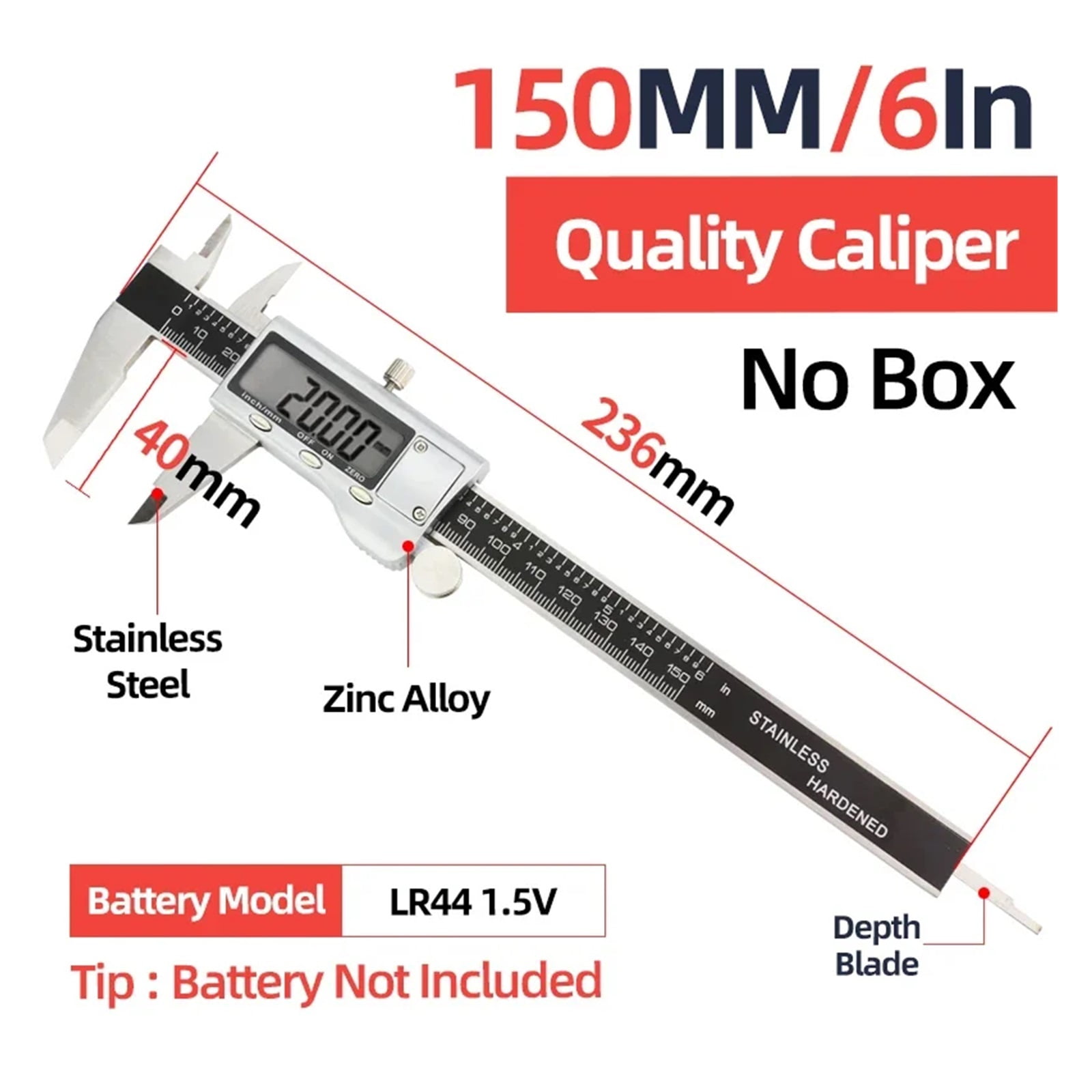 Fraction Metal Caliper Digital Pachymeter Vernier Calipers Measuring ...