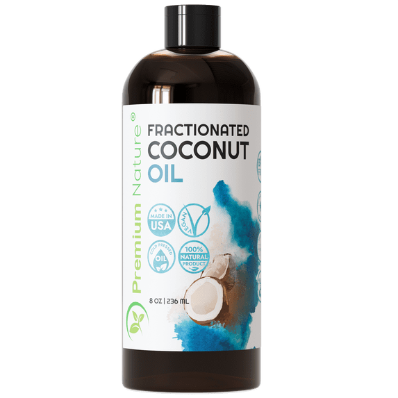 Fractionated Coconut Oil 8 oz - 100% Pure Cosmetic Grade MCT Oil ...