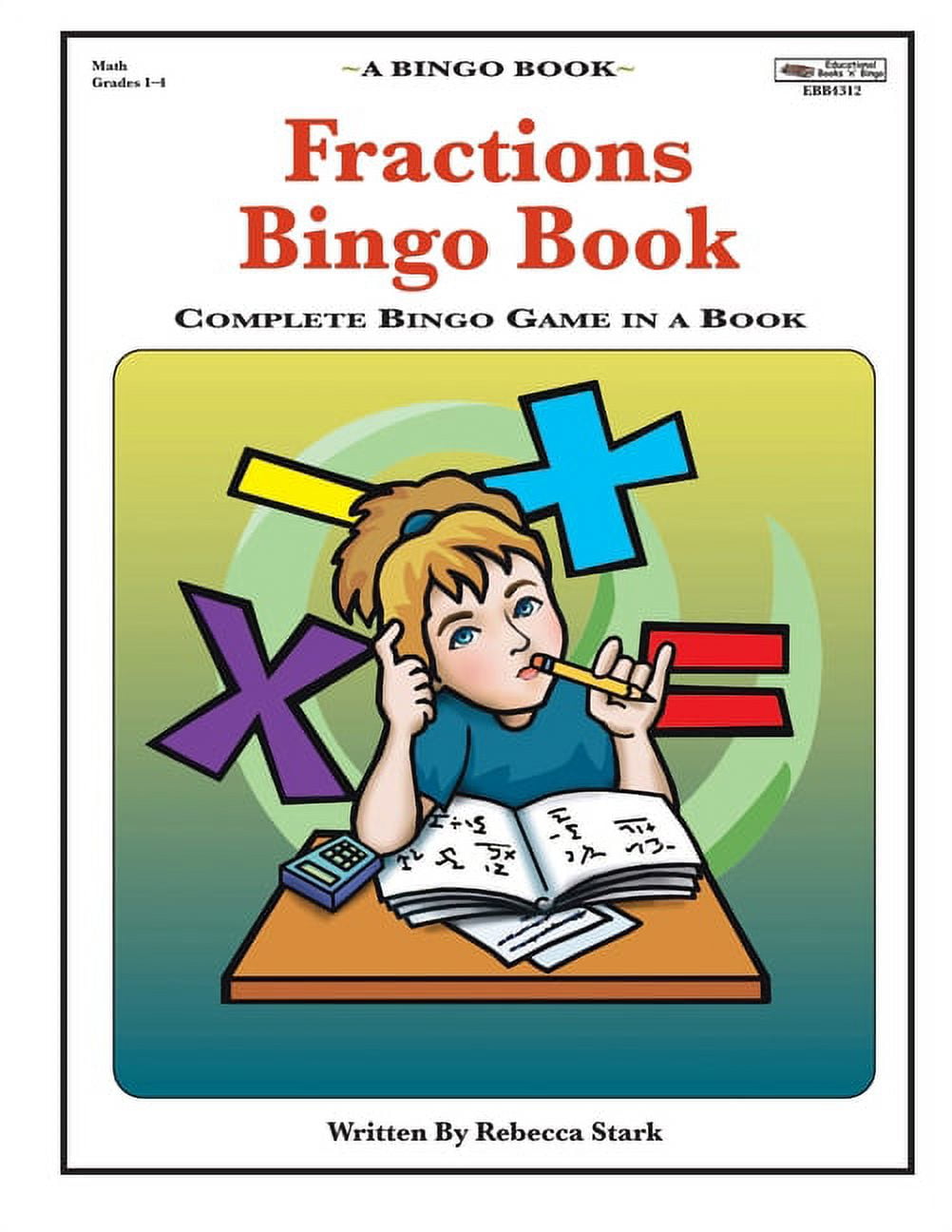 Fractions Bingo Book: Complete Bingo Game in a Book - Walmart.com