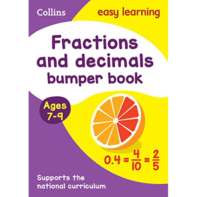 Pre-Owned Fractions & Decimals Bumper Book Ages 7-9: Ideal for home ...