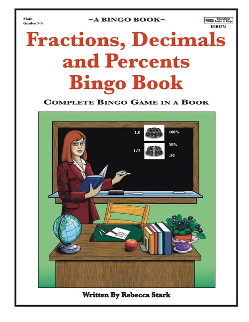 Fractions, Decimals and Percents Bingo Book: Complete Bingo Game in a ...