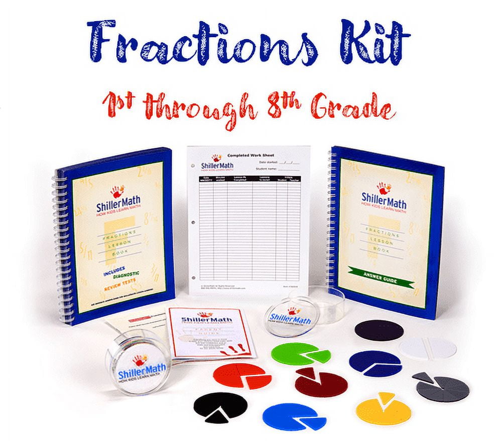 Fractions Kit (G1-G8) Homeschool Math Curriculum WM - Walmart.com
