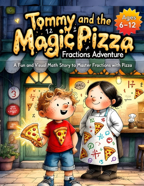Fractions Pizza Learning Tommy and the Magic Pizza Fractions Adventure ...