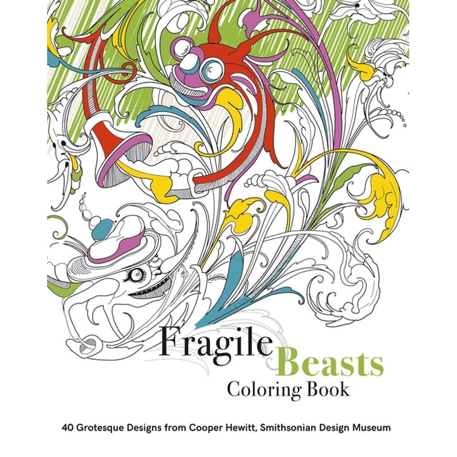 Fragile Beasts Coloring Book, (Paperback) - Walmart Business Supplies