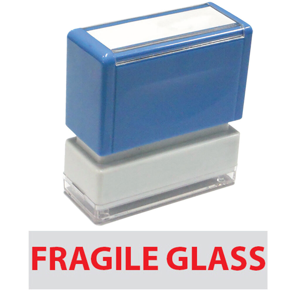 Fragile Glass - JYP PA1040 Pre-Inked Rubber Stamp (Red Ink) - Walmart.com