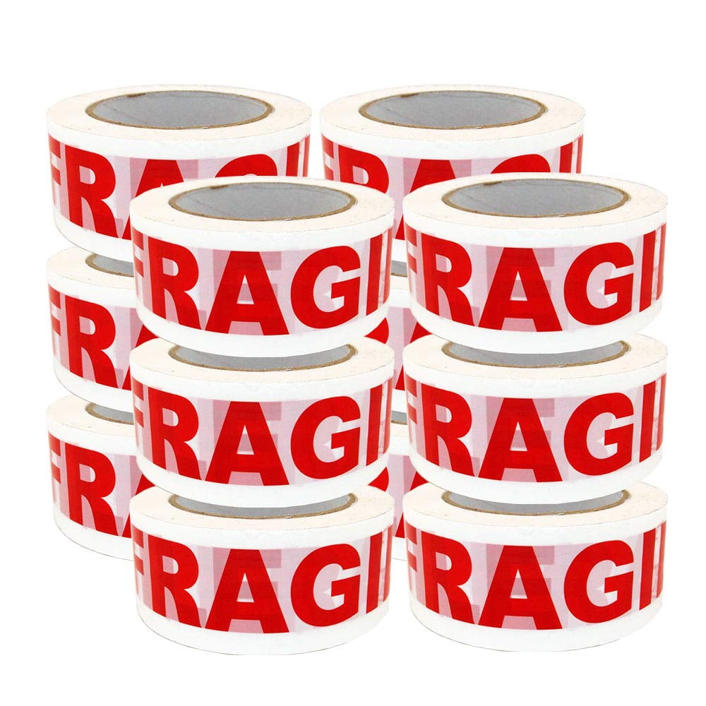 Fragile Handle with Care Packing Shipping Carton Box Sealing Tape, 2 ...