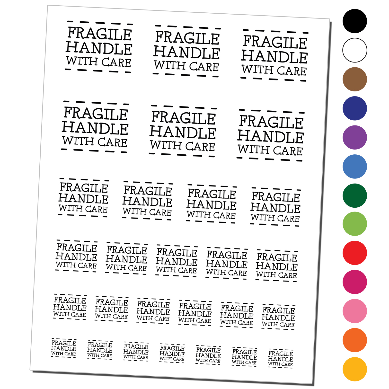 Fragile Handle with Care Water Resistant Temporary Tattoo Set Fake Body ...