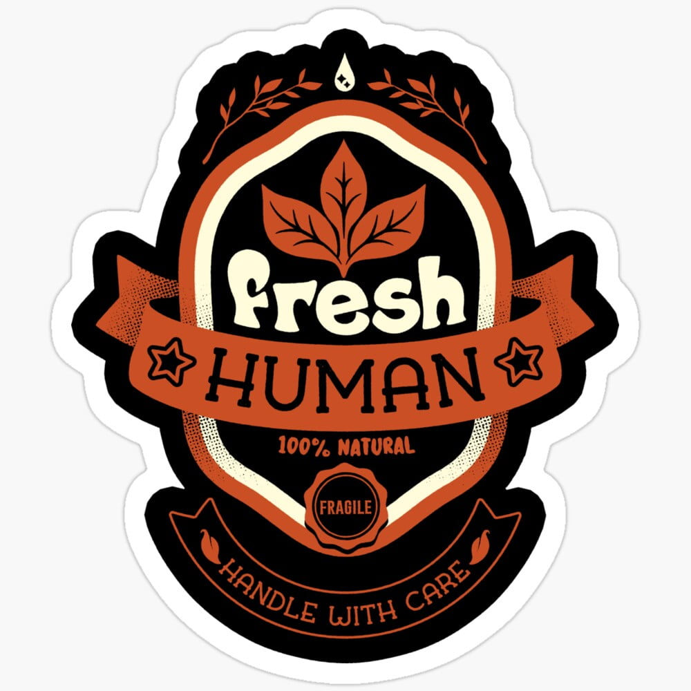 Fragile Human - Handle With Care Sticker Phone Decal Water Bottle ...