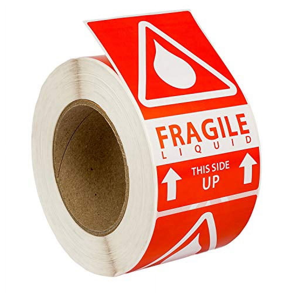 Fragile Liquid - This Side UP Pre-Printed Labels/Stickers (3" x 5") 4 ...