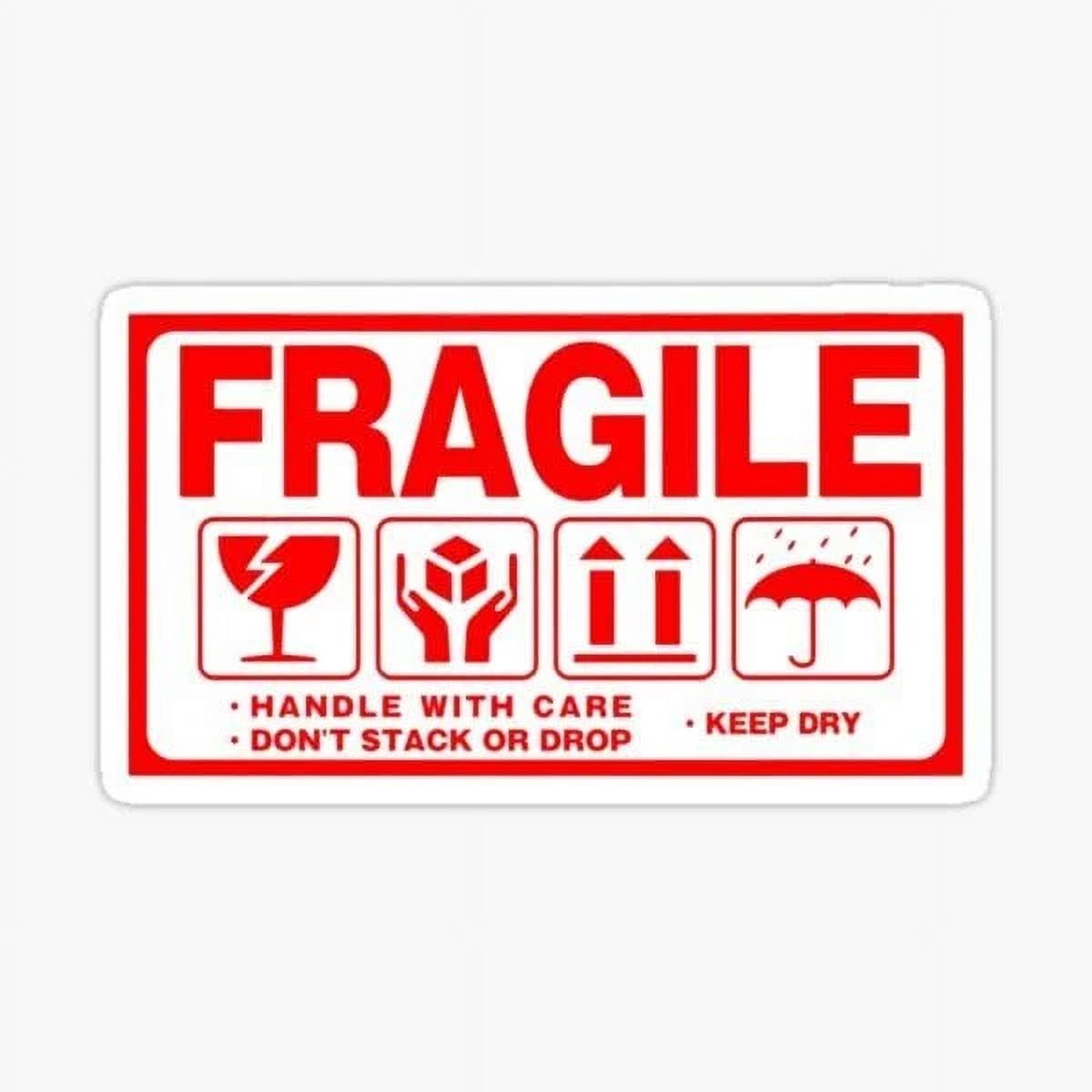 Fragile Mailing Package Handle With Care Label Whimsical Fun Sticker ...
