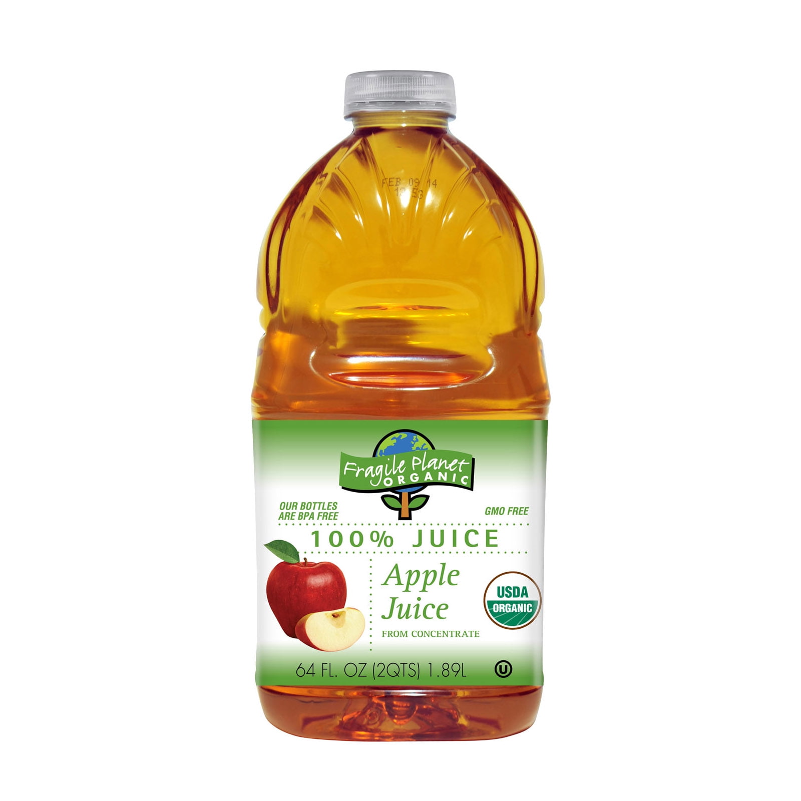 Fragile Planet Organics Apple Juice - Case of 8 - 64 Fl oz. - Walmart.com