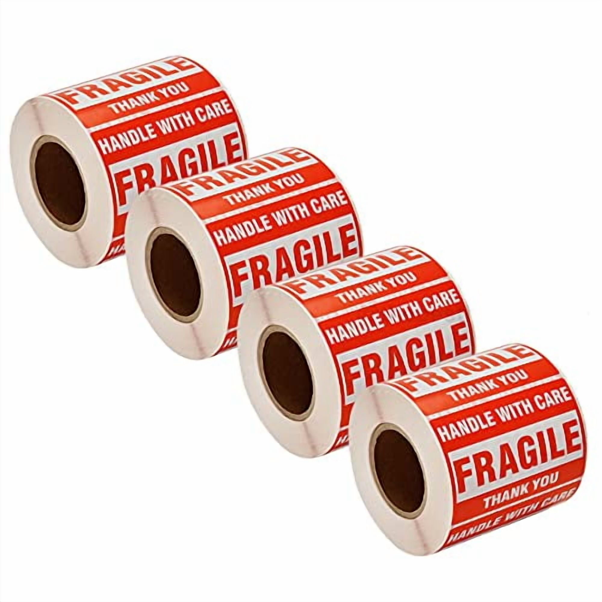 Fragile Sticker 2" x 3" - Handle with Care, Fragile, Thank You Strong ...