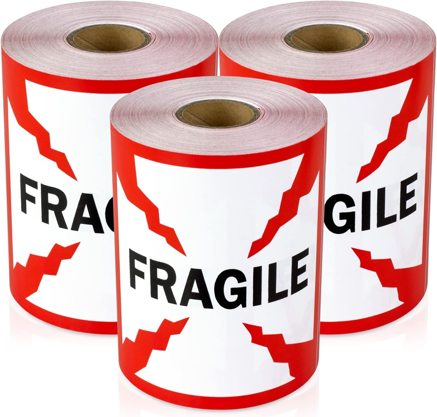Fragile Stickers (4 x 4 inch, Red - 900 Labels) Glass Fragile Package ...