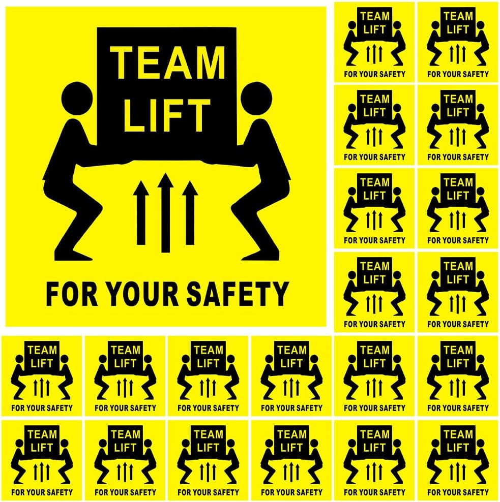 Fragile Stickers Team Lift Labels Stickers: 200pcs Caution Heavy Object ...