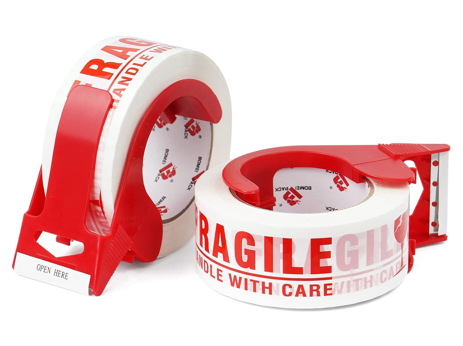 Fragile Tape Handle with Care Packing Tape, 2 Inch x 330 Feet (110 ...