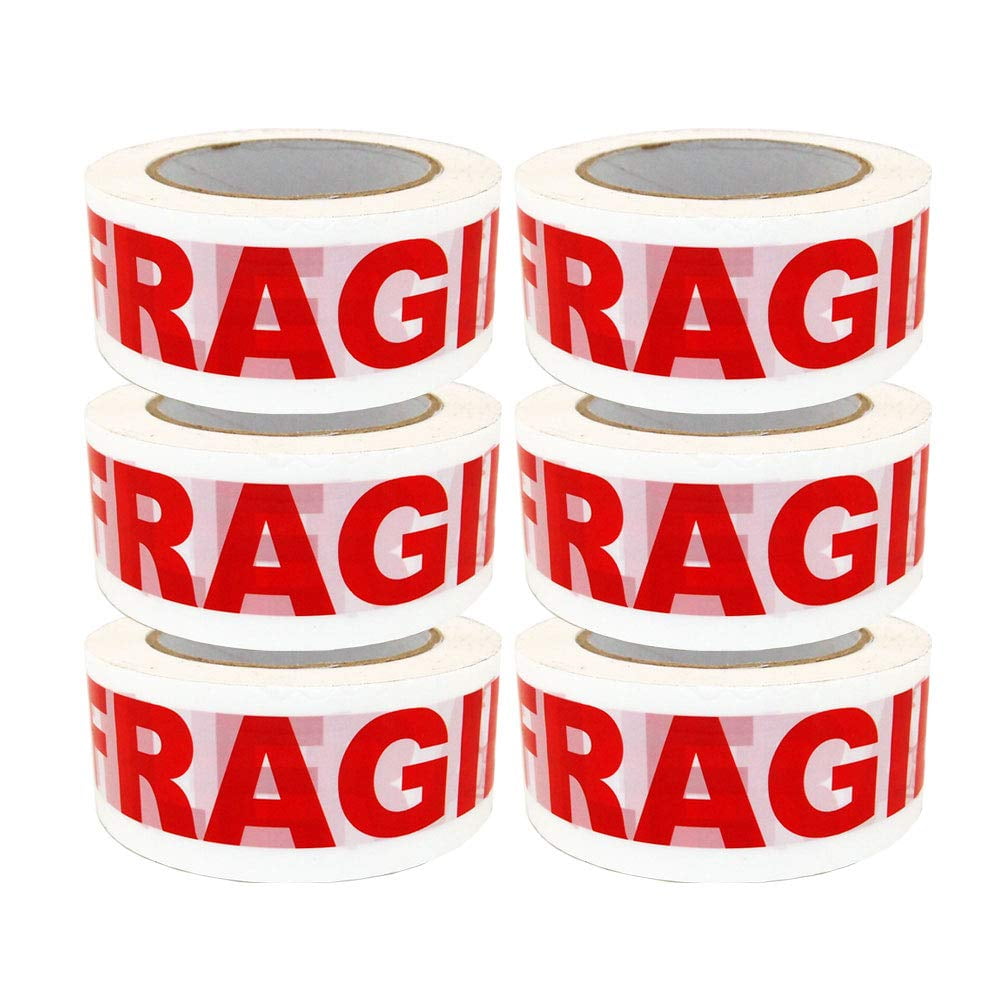 Fragile Tape Handle with Care Packing Tape, 2 Inch x 330 Feet (110 ...