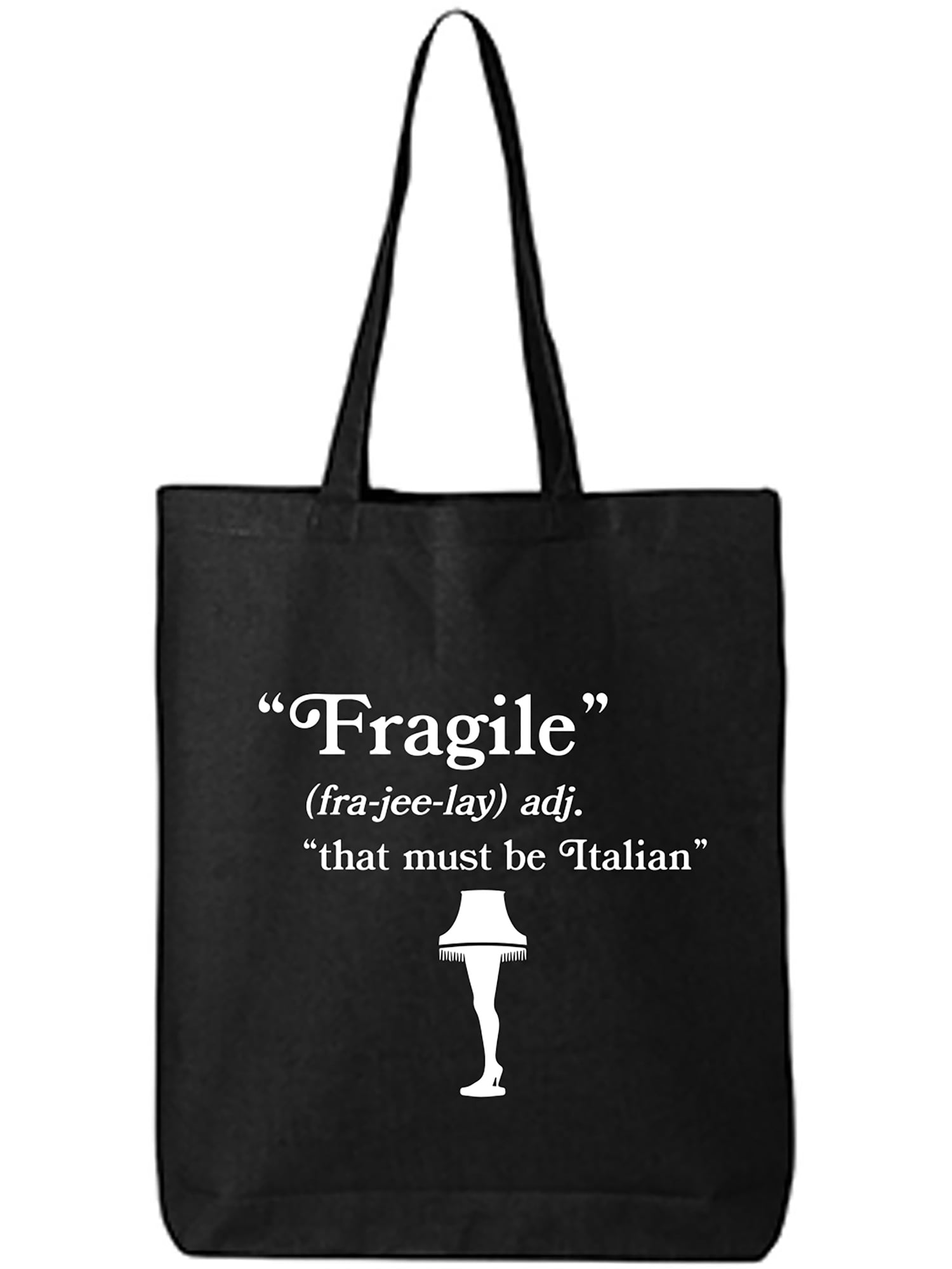 Fragile That Must Be Italian Cotton Canvas Tote Bag - Walmart.com