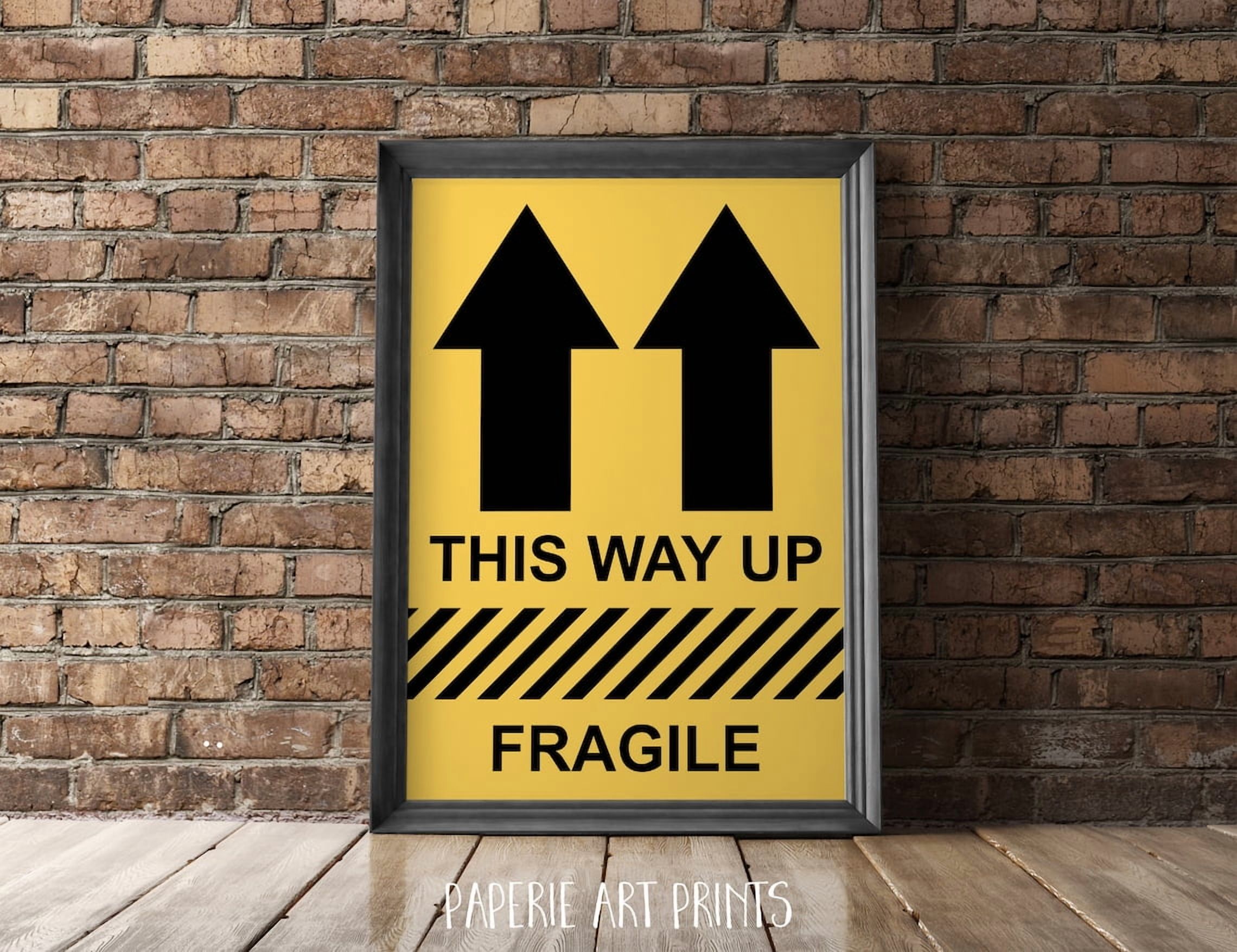 Fragile Wall Art, This Way Up, Art Print, Wall Decor, Wall Art, Office ...