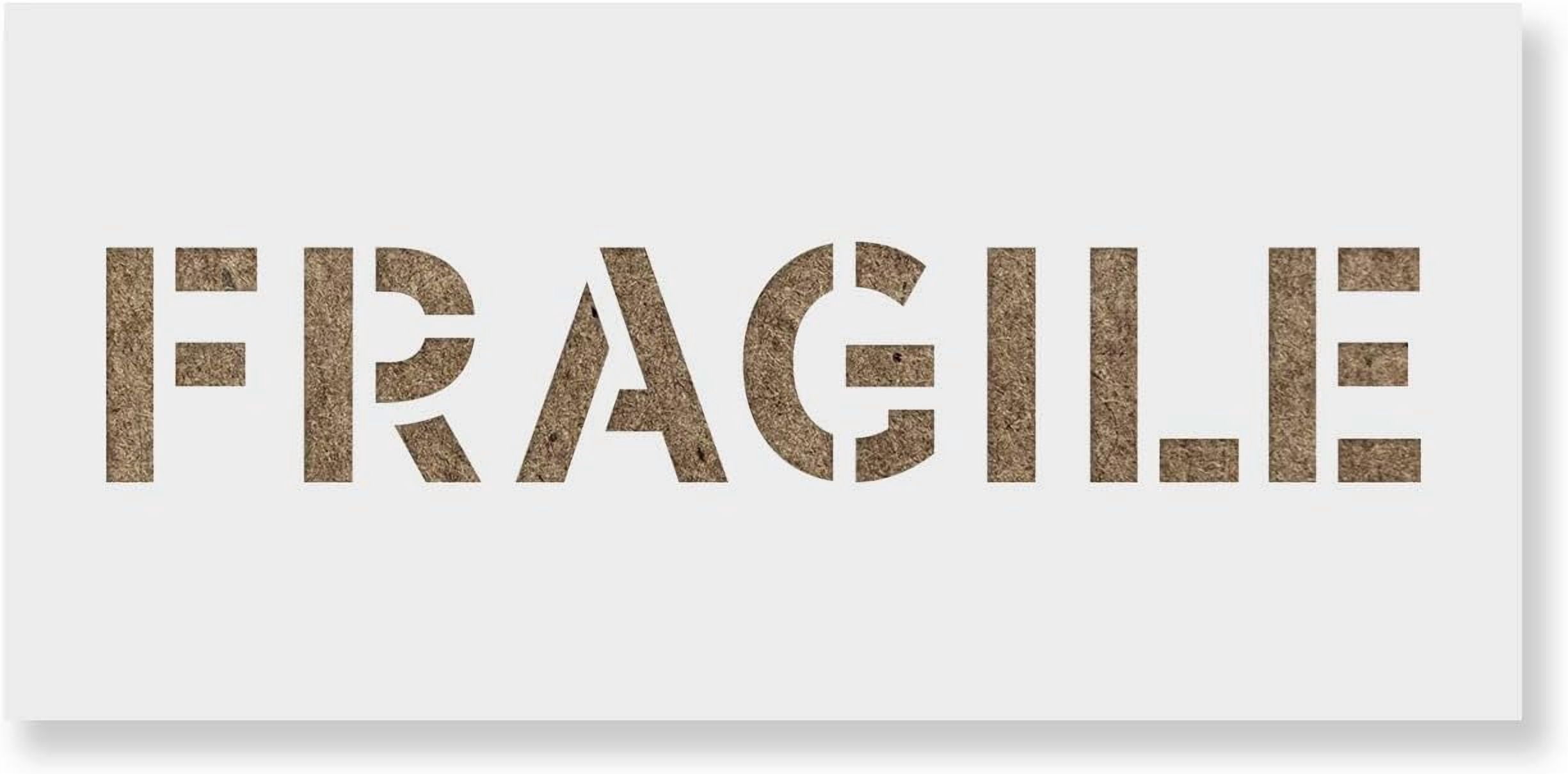 Fragile Word Stencil - Laser Cut Stencils, Paint Stencils, DIY Craft ...