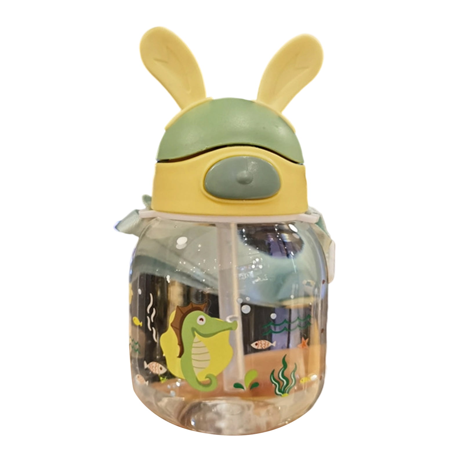 Fragile water bottle with Hare-shaped theme for Active children, leak ...