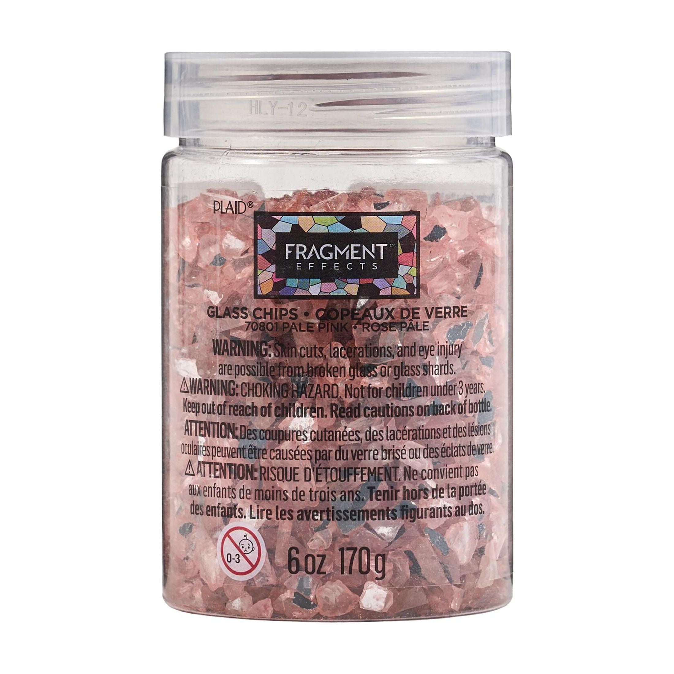 Plaid Fragment Effects Glass Chips, Pale Pink, 6 oz - Walmart.com