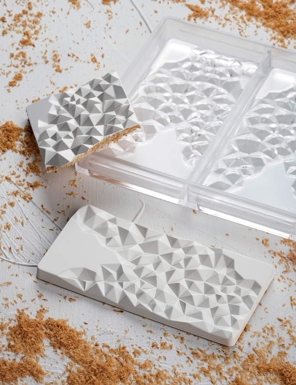 Fragment by Vallée Chocolate-Bar/Candy-Bar Mold with 3 Cavities, Each ...