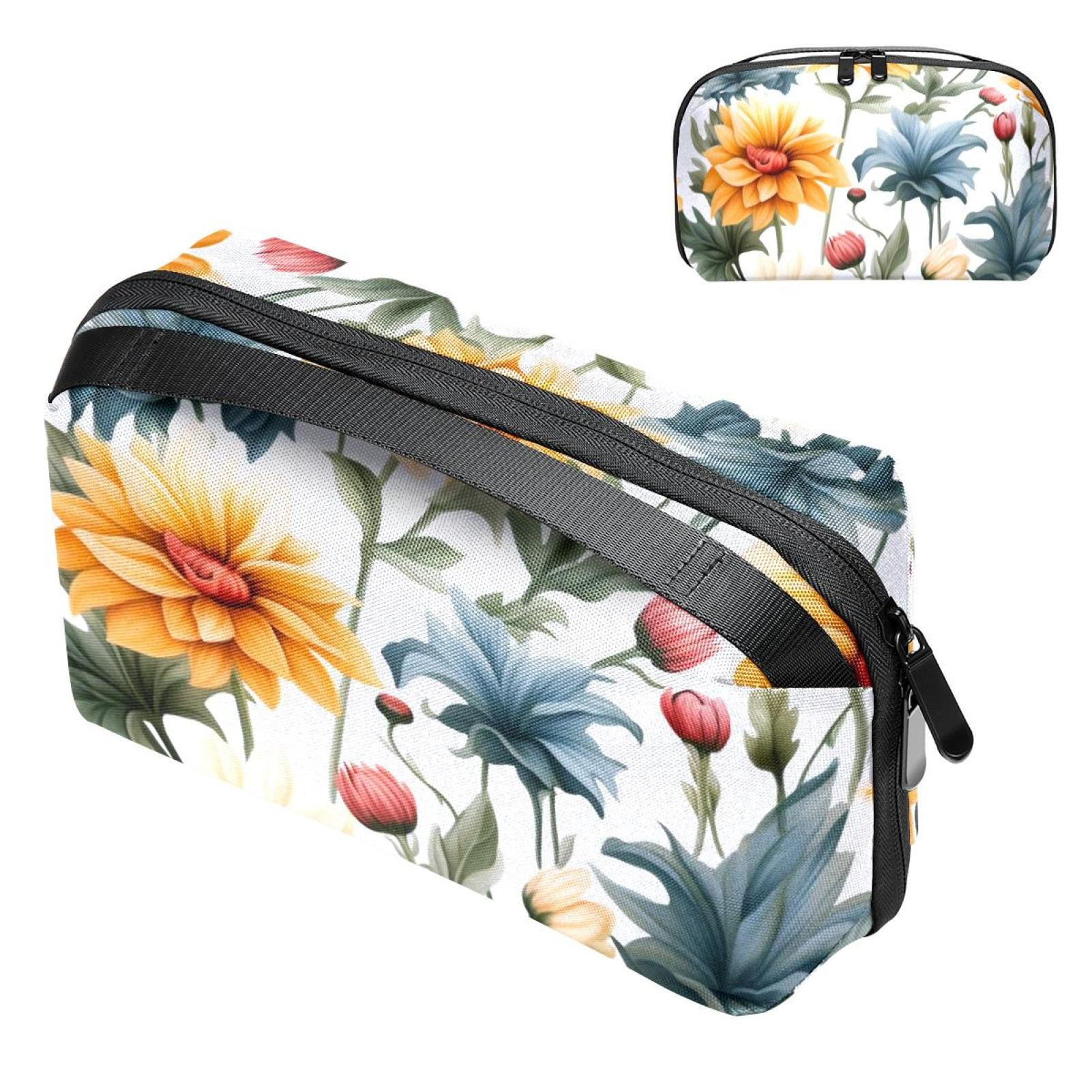 Fragmented Flowers Digital Bag with Oxford Fabric, Waterproof, Charger ...