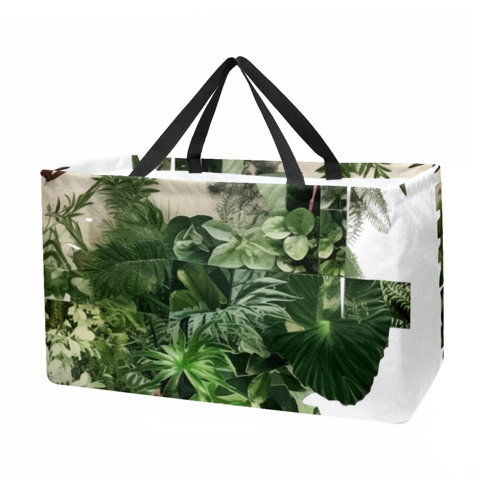 Fragmented Flowers Large Capacity Reusable Foldable Laundry Bag & Picnic Basket Combo - Oxford ...