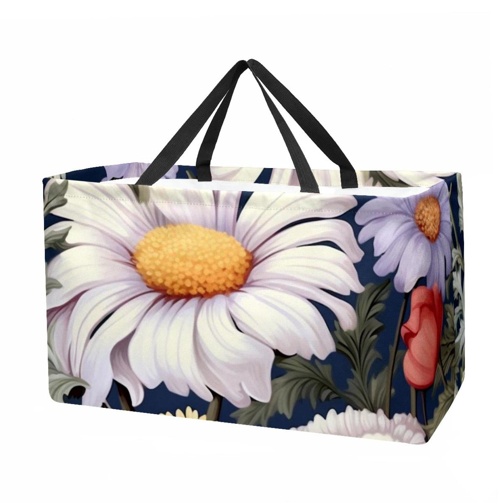 Fragmented Flowers Large Foldable Oxford Cloth Storage Bin: Laundry Bag, Picnic Baskets, and ...