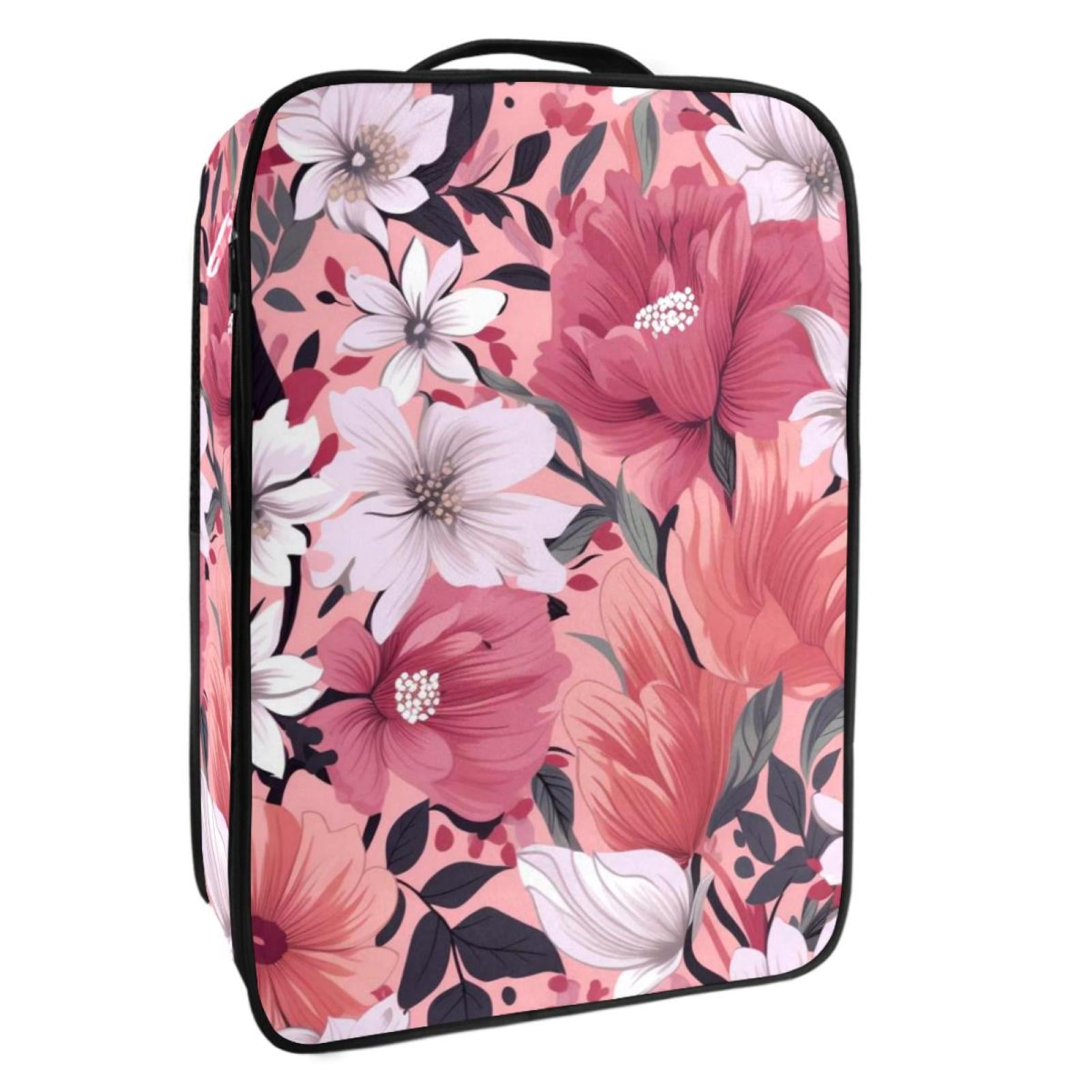 Fragmented Flowers Polyester Shoe Box Organizer Rack For 9x12in Shoe fragmented-flowers-polyester-shoe-box-organizer-rack-for-9x12in-shoe