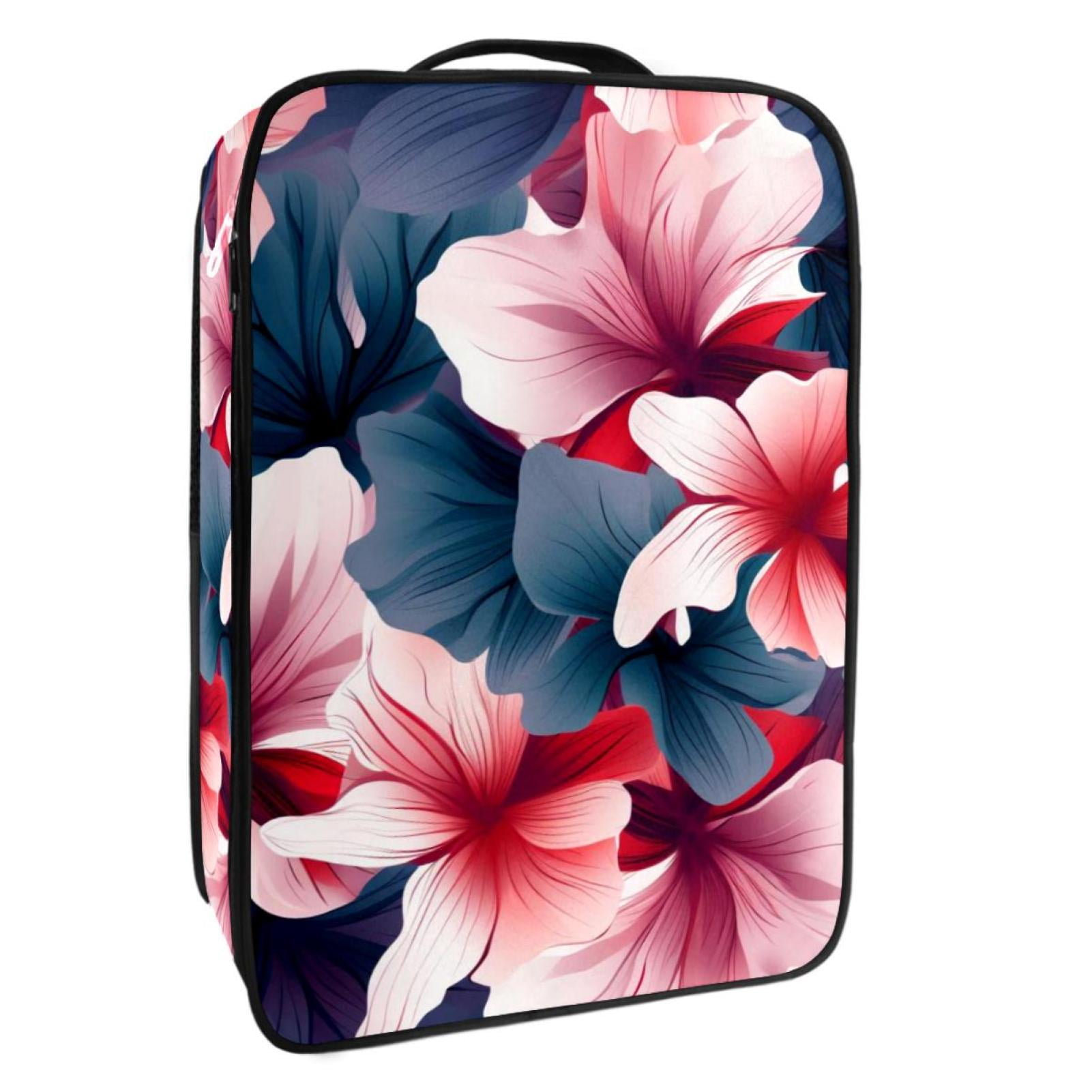 Fragmented Flowers Polyester Shoe Storage Boxes, 23x31cm/9x12in ...