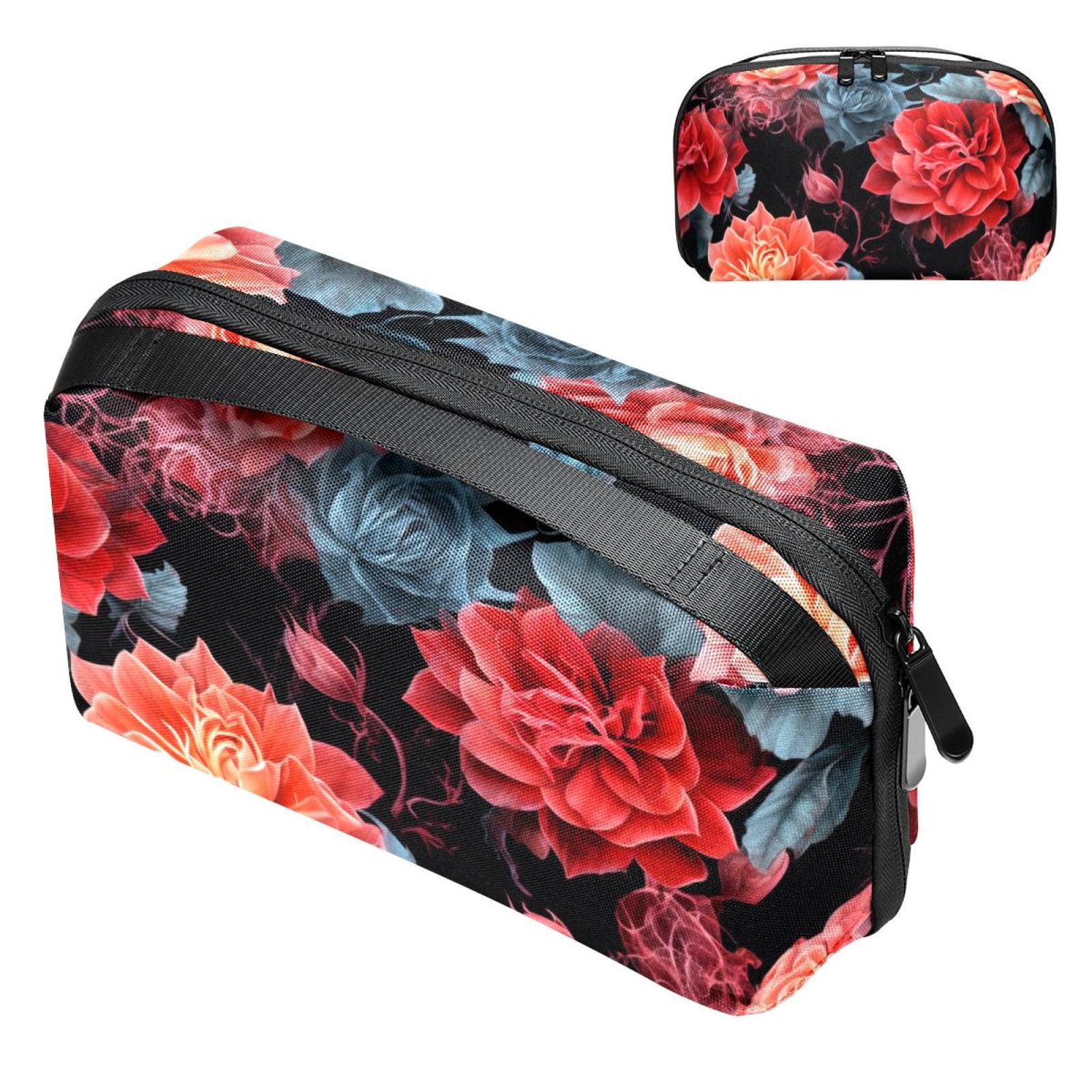 Fragmented Flowers Travel Organizer, Electronic Organizer Travel Case ...