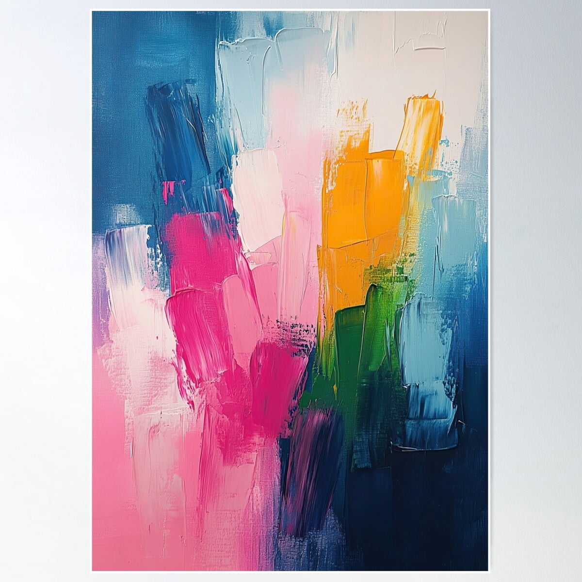 Fragmented Utopia Poster Wall Art, Modern Wall Decor For Living Room ...